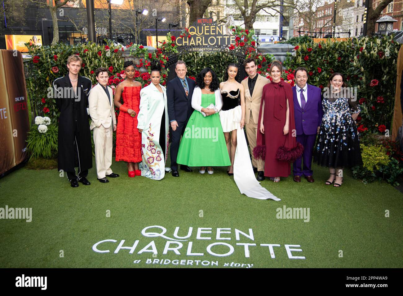 Freddie Dennis, from left, Sam Clemmett, Arsema Thomas, Golda Rosheuvel ...
