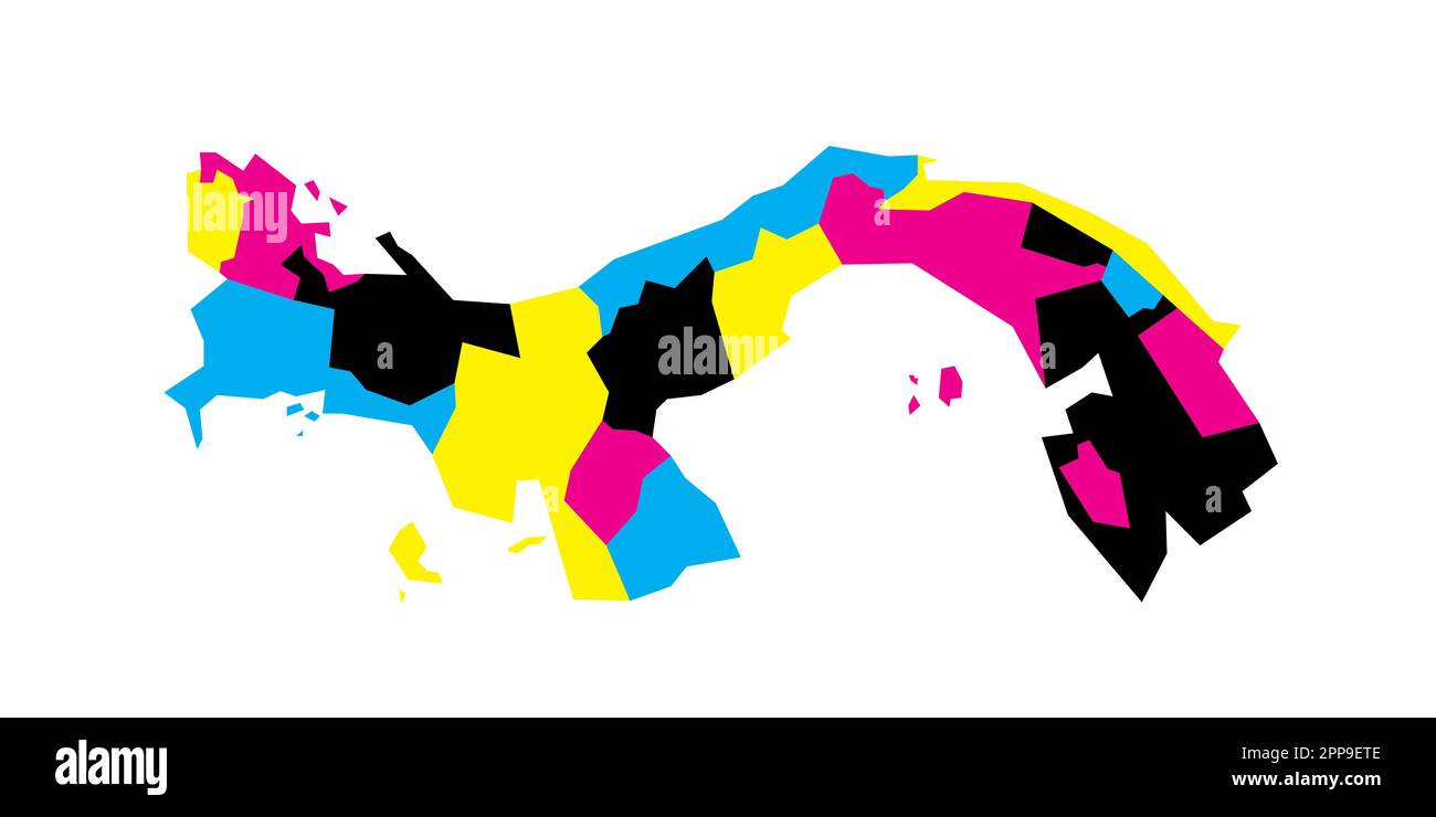 Mapa de las provincias de panama immagini e fotografie stock ad alta ...