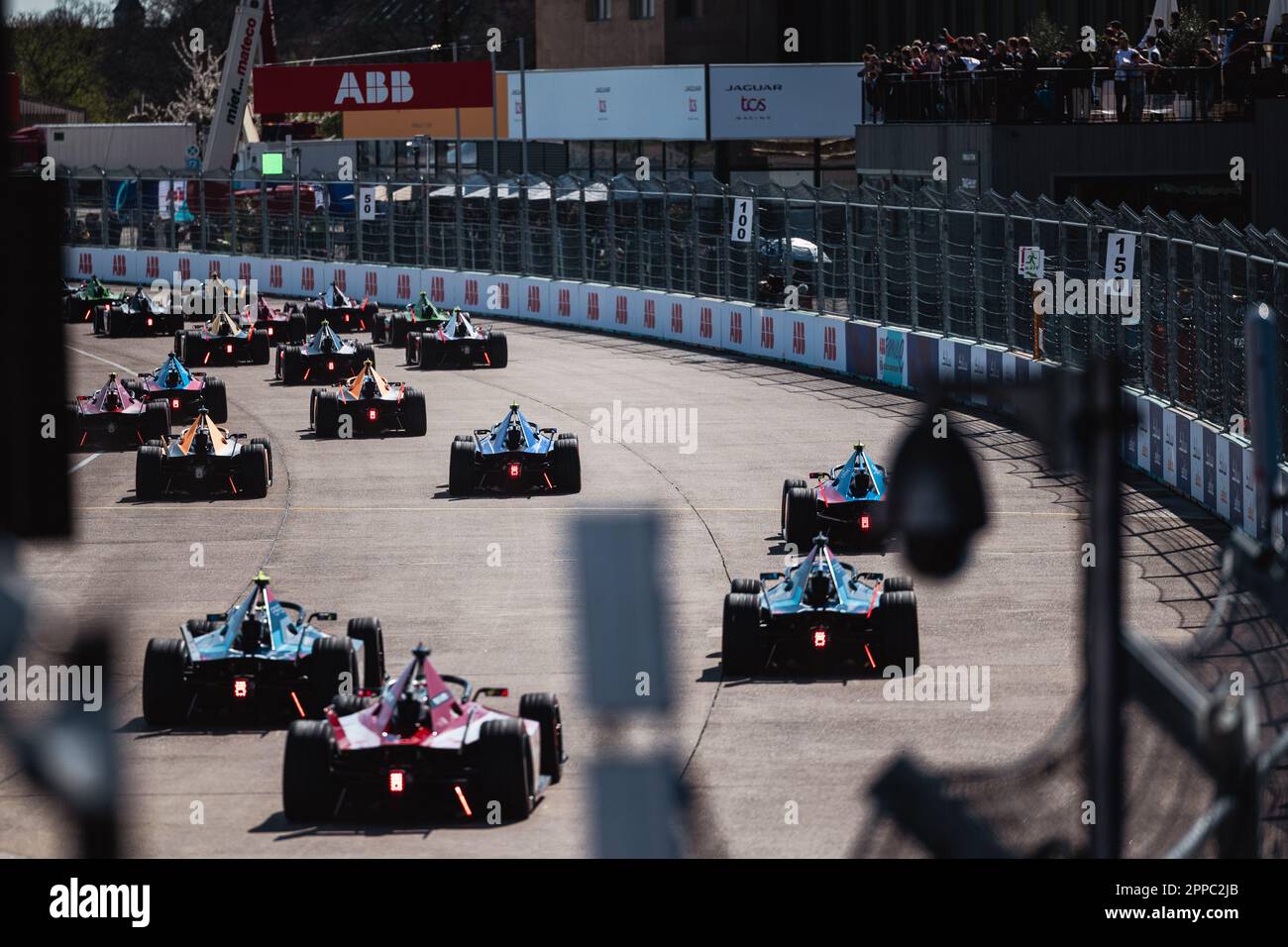 Partenza, partenza durante il 2023° ePrix di Berlino, 6th° meeting del ...