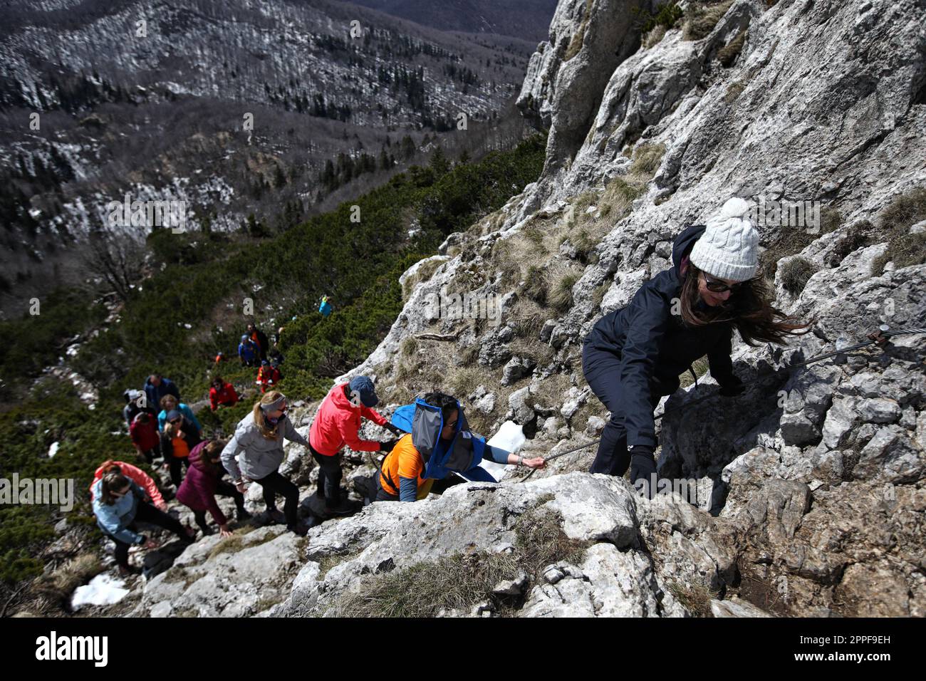 Escursioni nel Parco Nazionale di Risnjak a Gorski kotar, Croazia il 24 ...