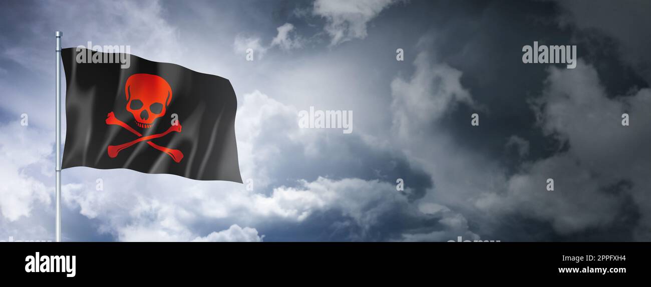 Hacker flag on background jolly immagini e fotografie stock ad alta ...