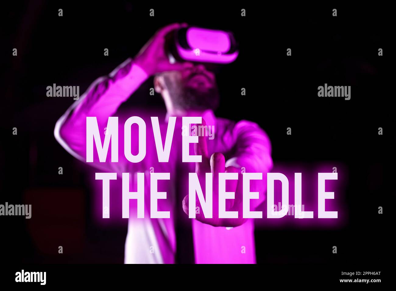 Ispirazione mostrando segno spostare il NeedleMake una differenza ...