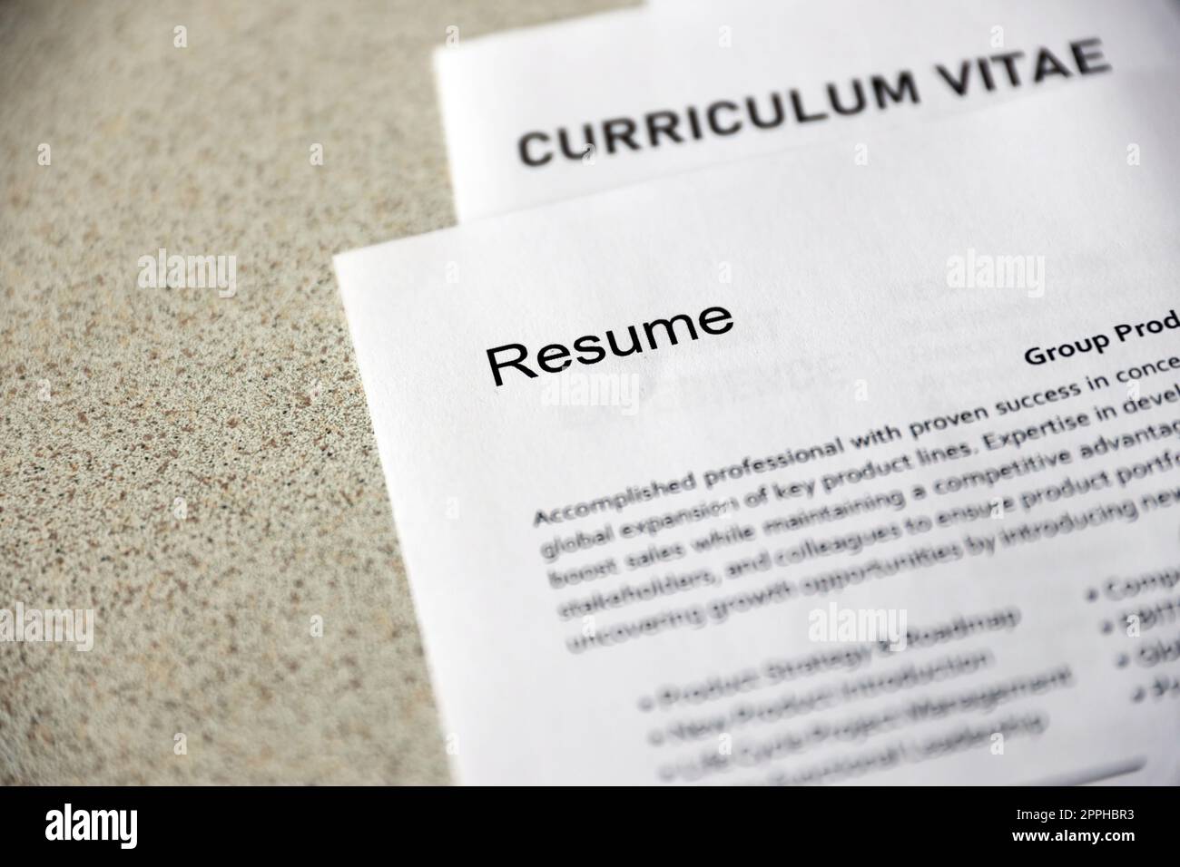 Cv template immagini e fotografie stock ad alta risoluzione - Alamy