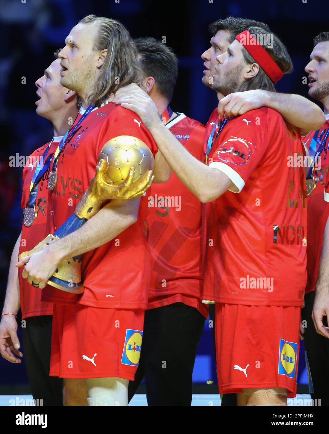 Durante il Campionato del mondo IHF Men's 2023, finale Handball match tra Francia e Danimarca il ...