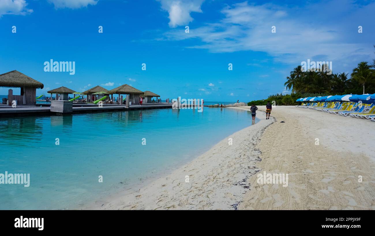 Vista dell'isola di Cococay nel mare dei Caraibi Foto stock - Alamy