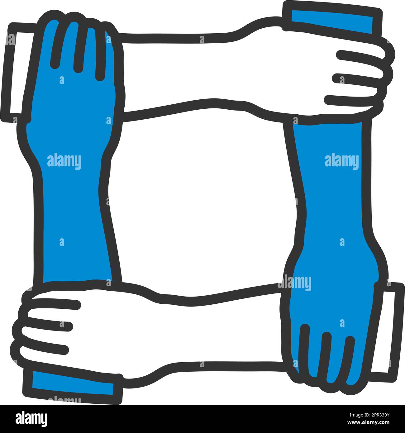 Mani intrecciate Immagini Vettoriali Stock - Alamy