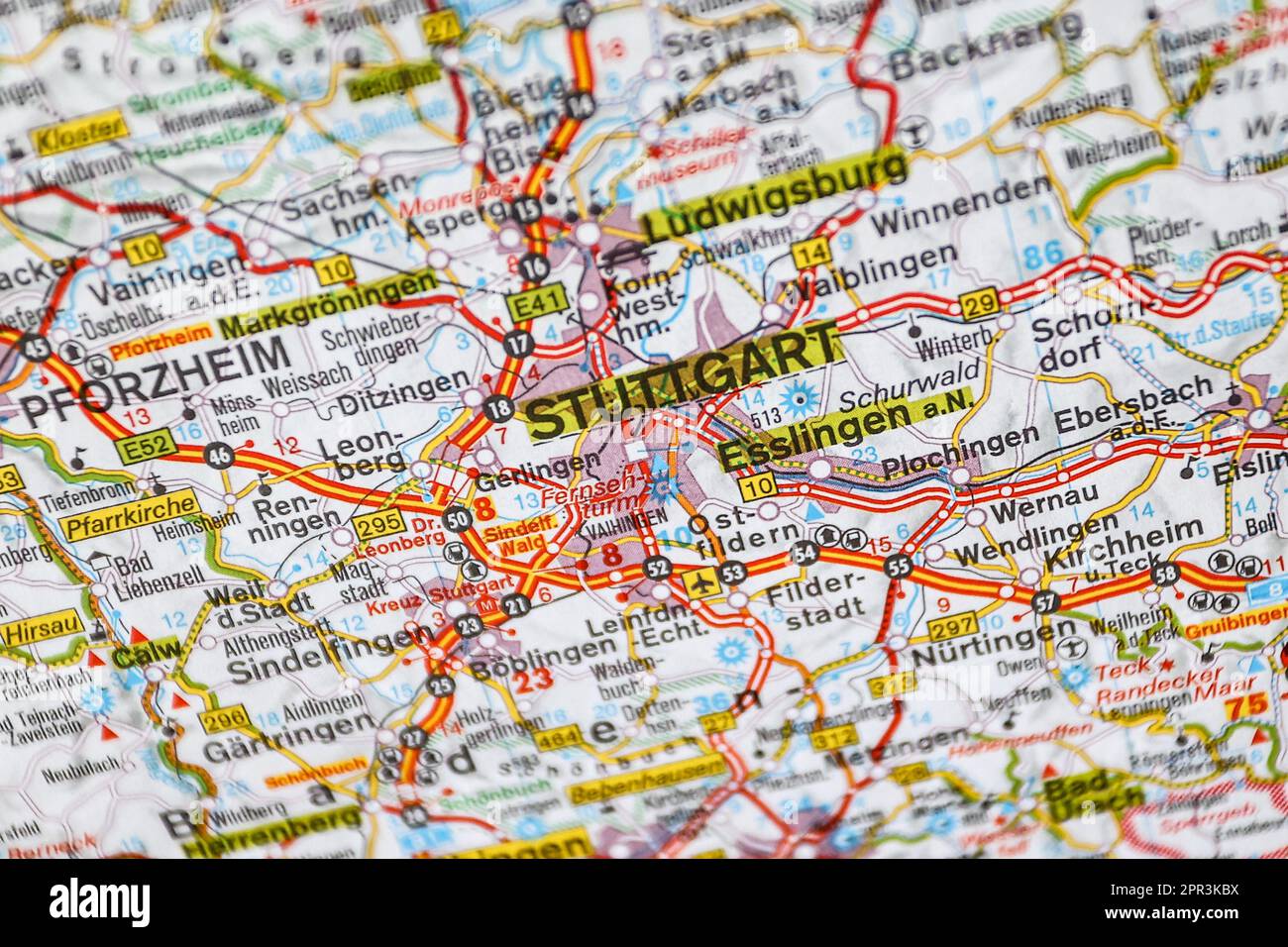 Mappa di stoccarda immagini e fotografie stock ad alta risoluzione ...