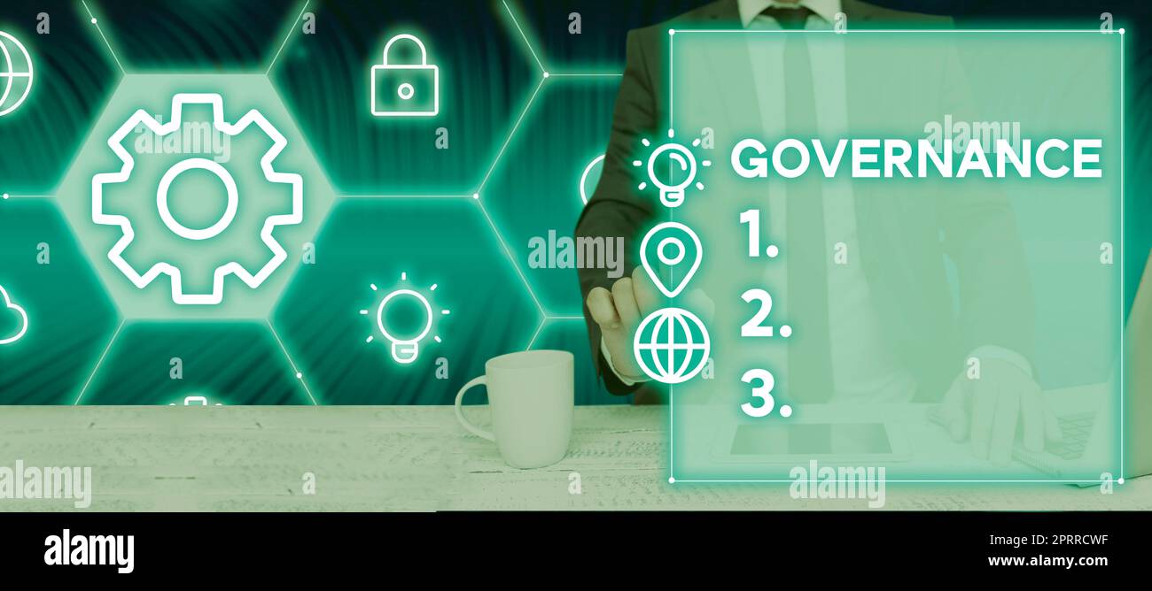 Didascalia concettuale Governance, Business Approach esercitato nella ...