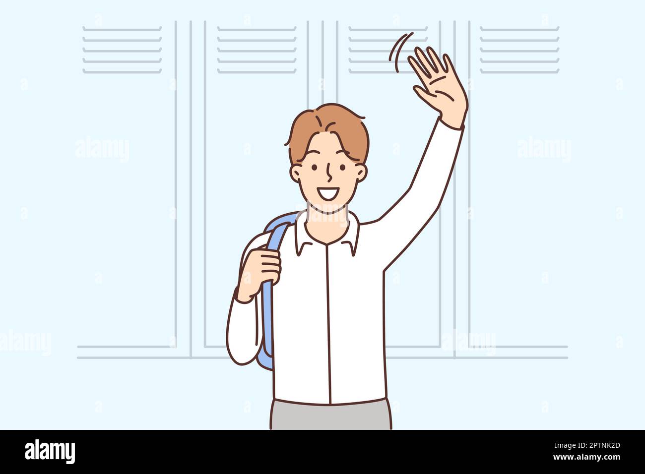 Saluta ciao Immagini Vettoriali Stock - Alamy