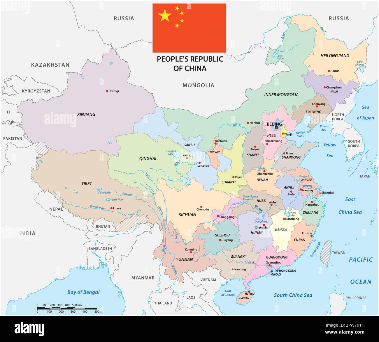 Mapa de divisiones administrativas immagini e fotografie stock ad alta ...
