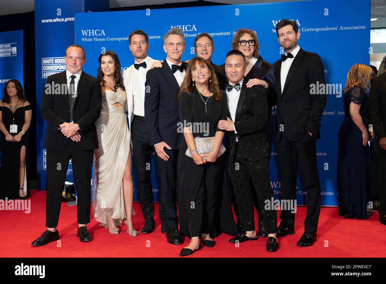 From left; Actor Clark Gregg, actress Sofia Pernas, actor Justin ...