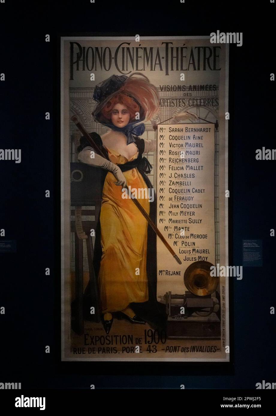 A poster for the representation of "Animated views of famous artists ...