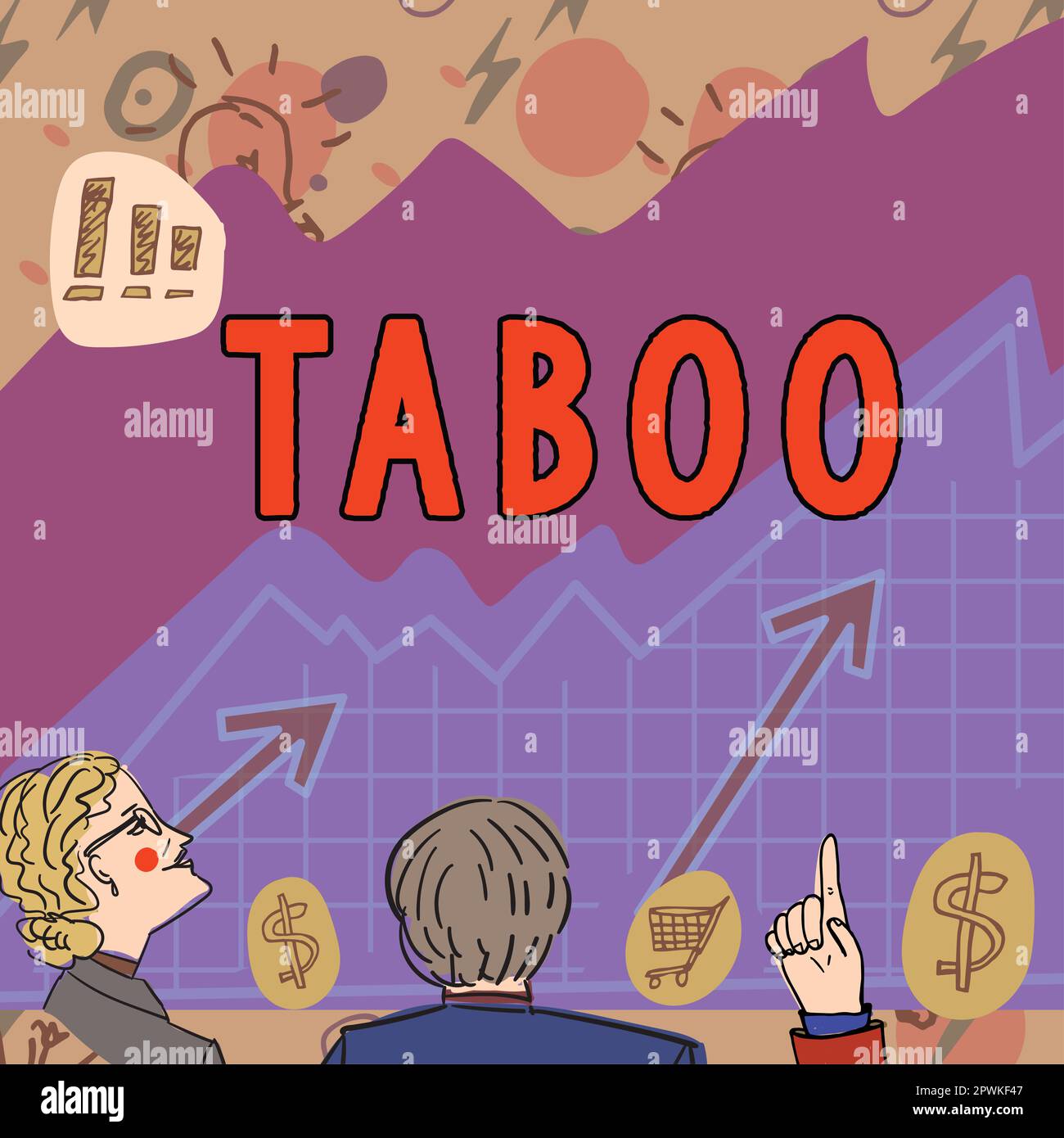 Testo che mostra ispirazione Taboo, Business Approach un'abitudine ...