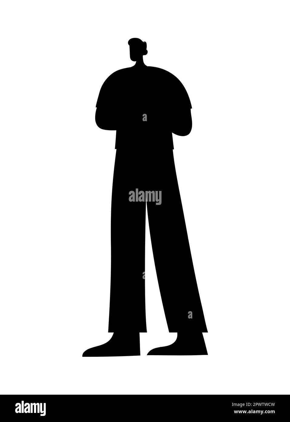 Mani incrociate bianco e nero Immagini Vettoriali Stock - Alamy