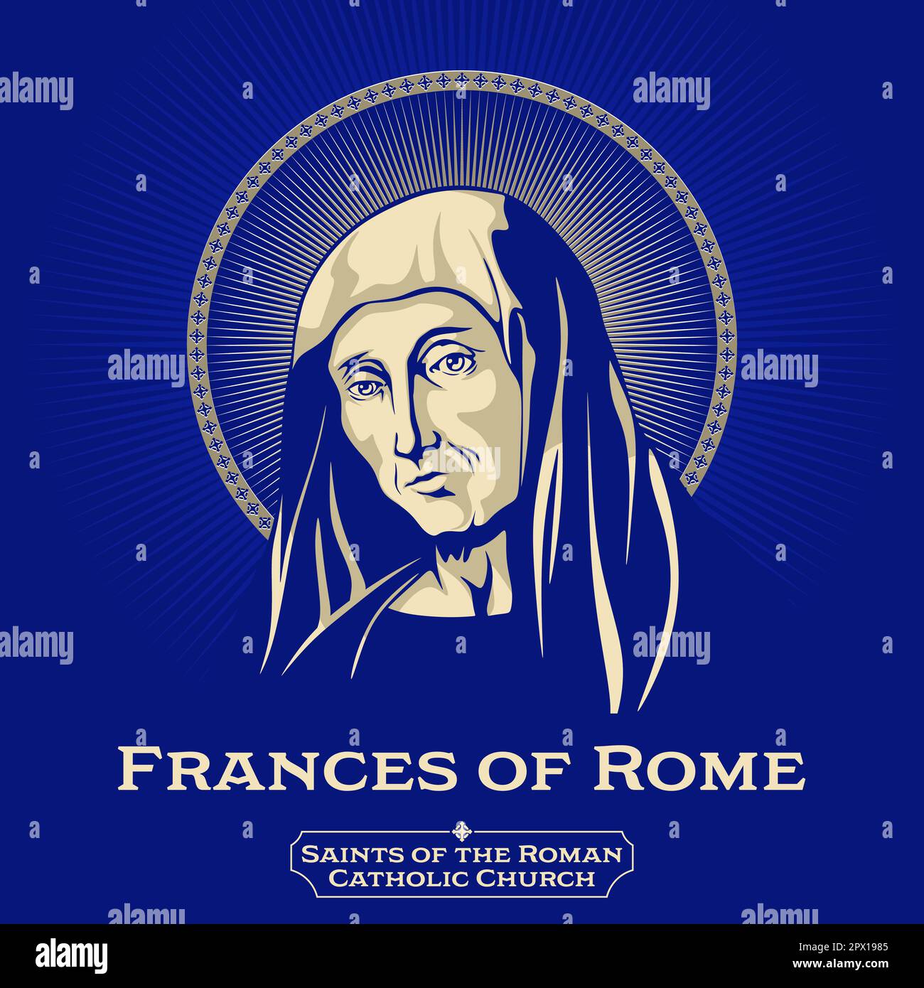 Santa francesca romana Immagini Vettoriali Stock - Alamy