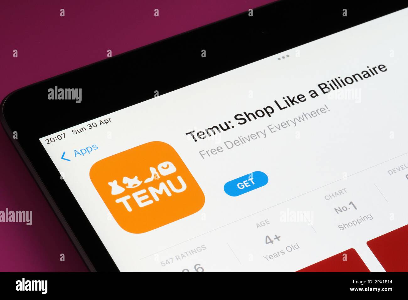 App temu immagini e fotografie stock ad alta risoluzione - Alamy