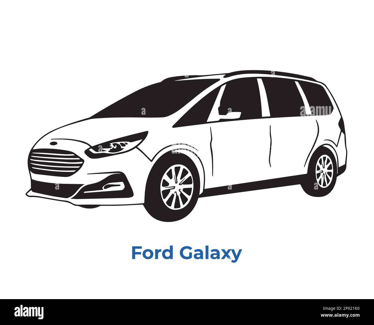 Ford galaxy Immagini Vettoriali Stock - Alamy