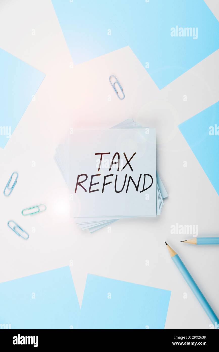 Segno che mostra rimborso fiscale, Word per applicato quando la ...