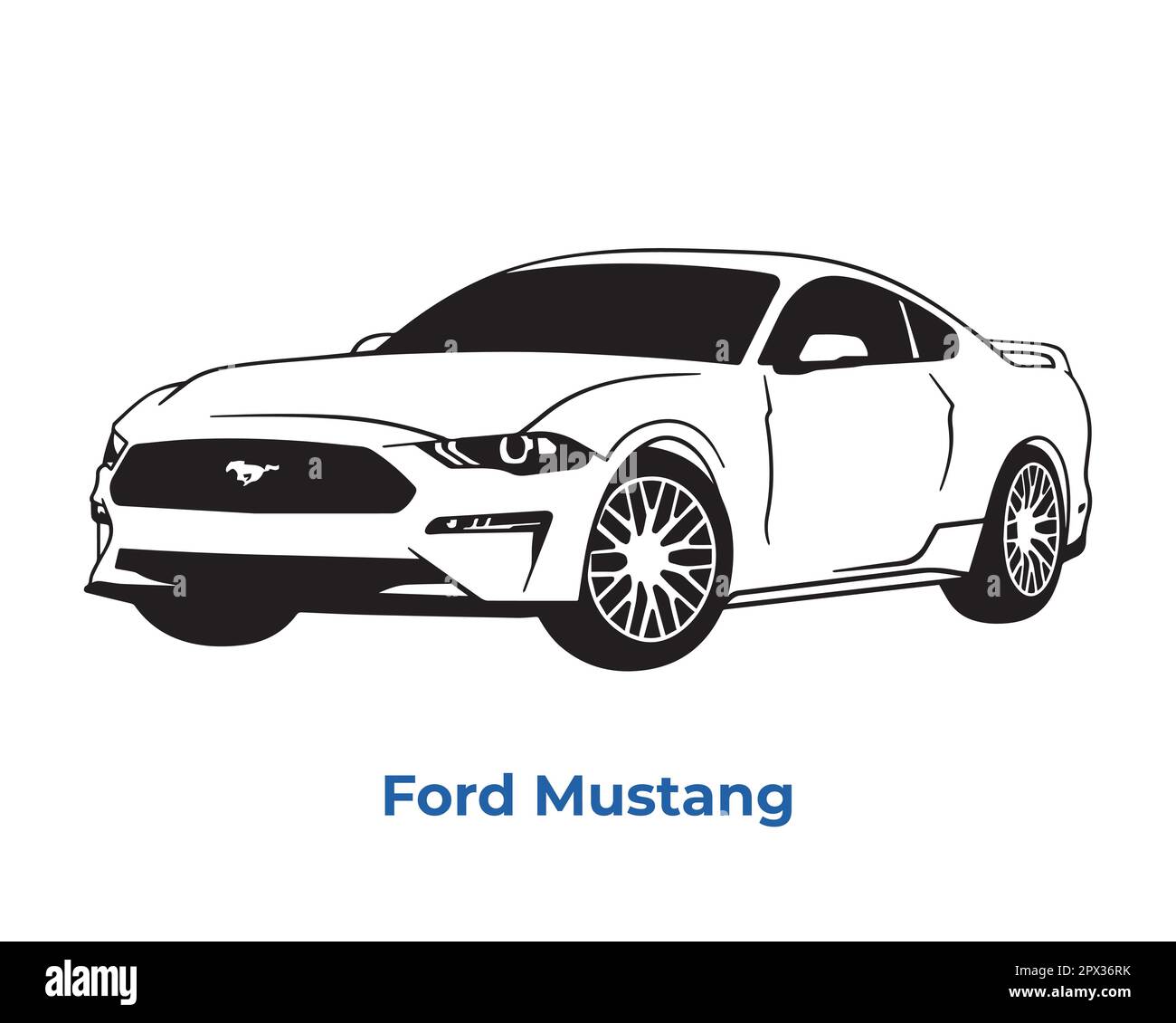 Ford mustang logo Immagini Vettoriali Stock - Alamy