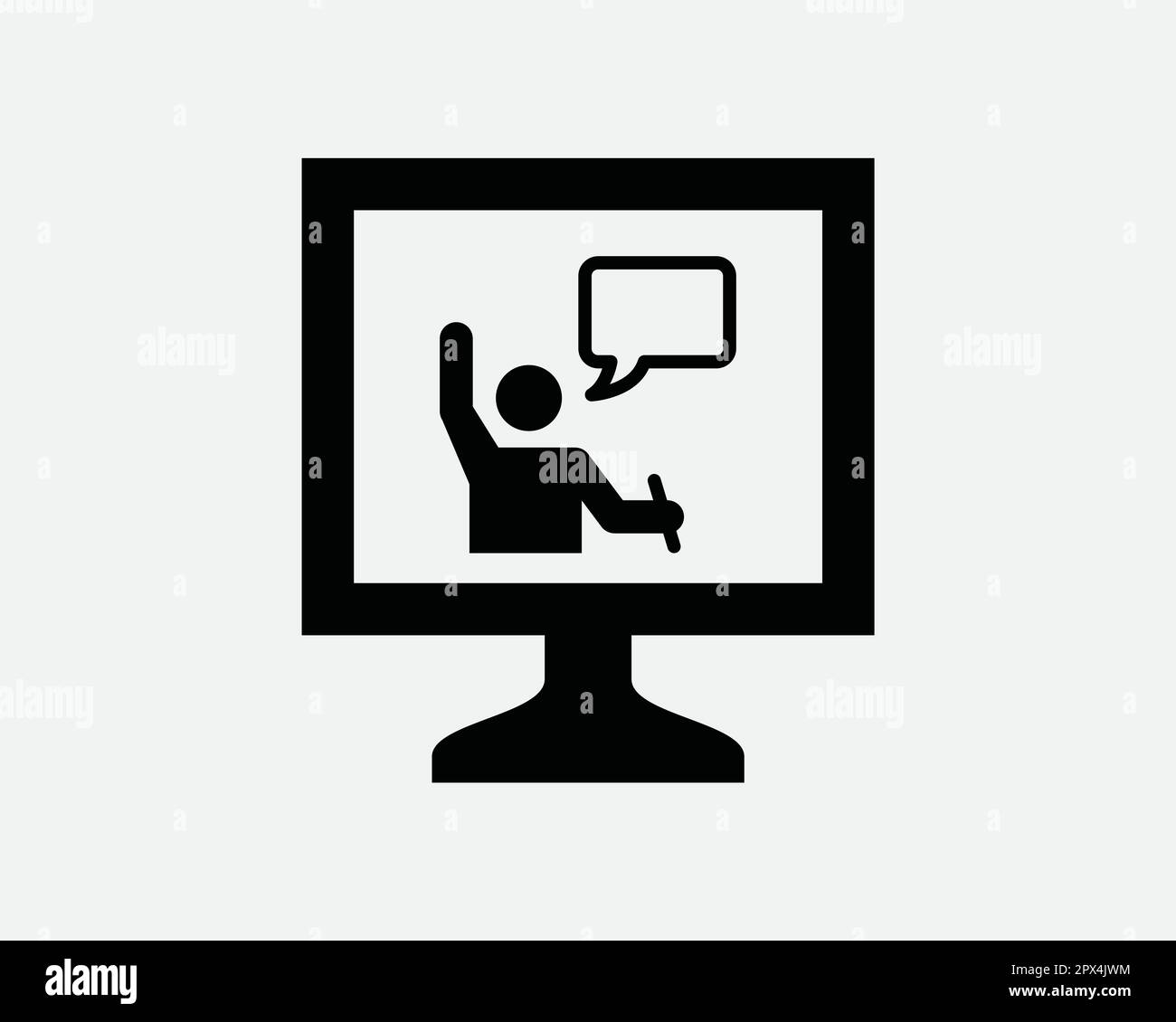 Icona formazione online. Computer Internet Studio virtuale digitale ...