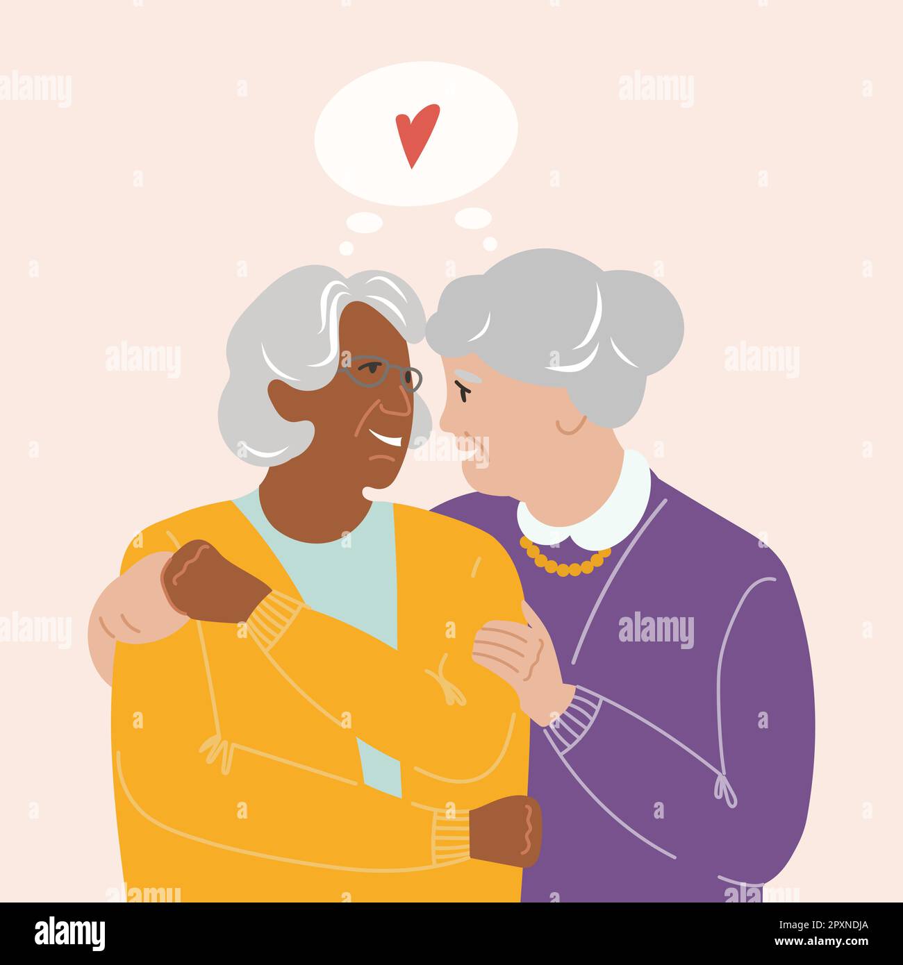 Mature gay couple Immagini Vettoriali Stock - Alamy