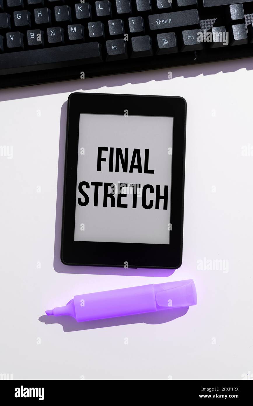Didascalia concettuale Stretch finale, Foto concettuale ultimo tratto ...