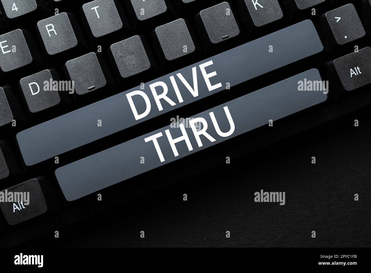 Drive Thru di visualizzazione concettuale. Panoramica aziendale luogo ...