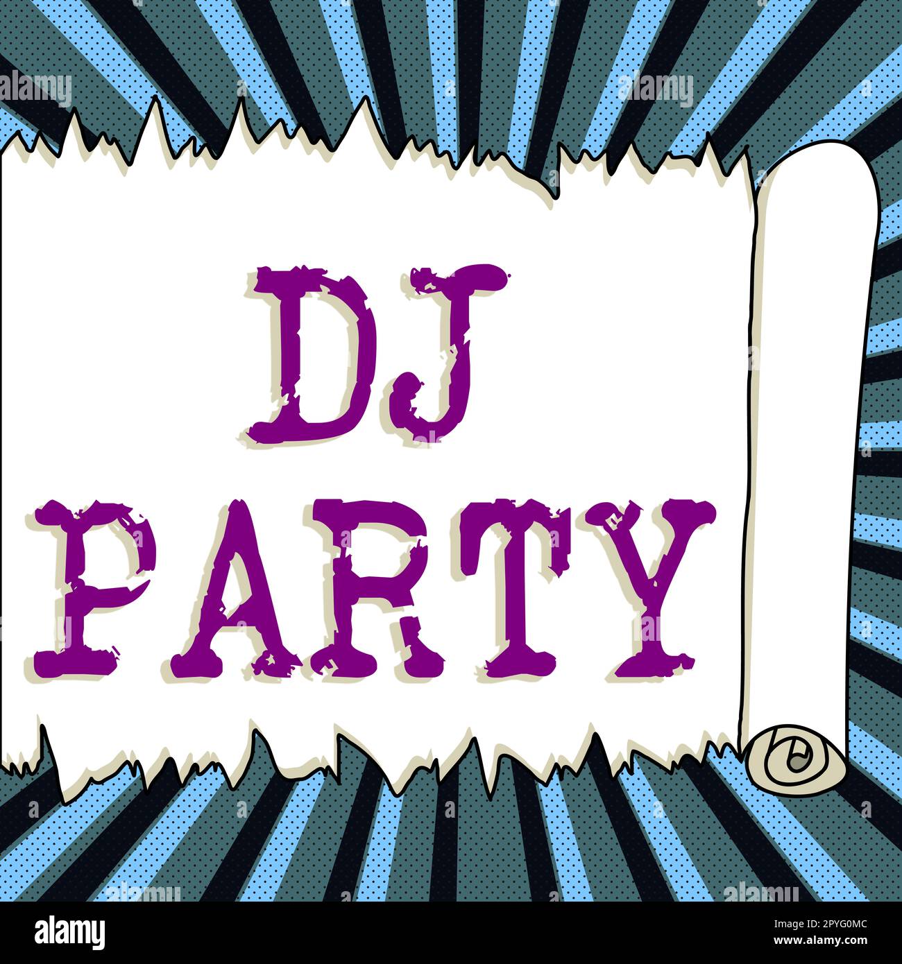 Ispirazione mostrando segno DJ Party. Parola scritta su persona che ...