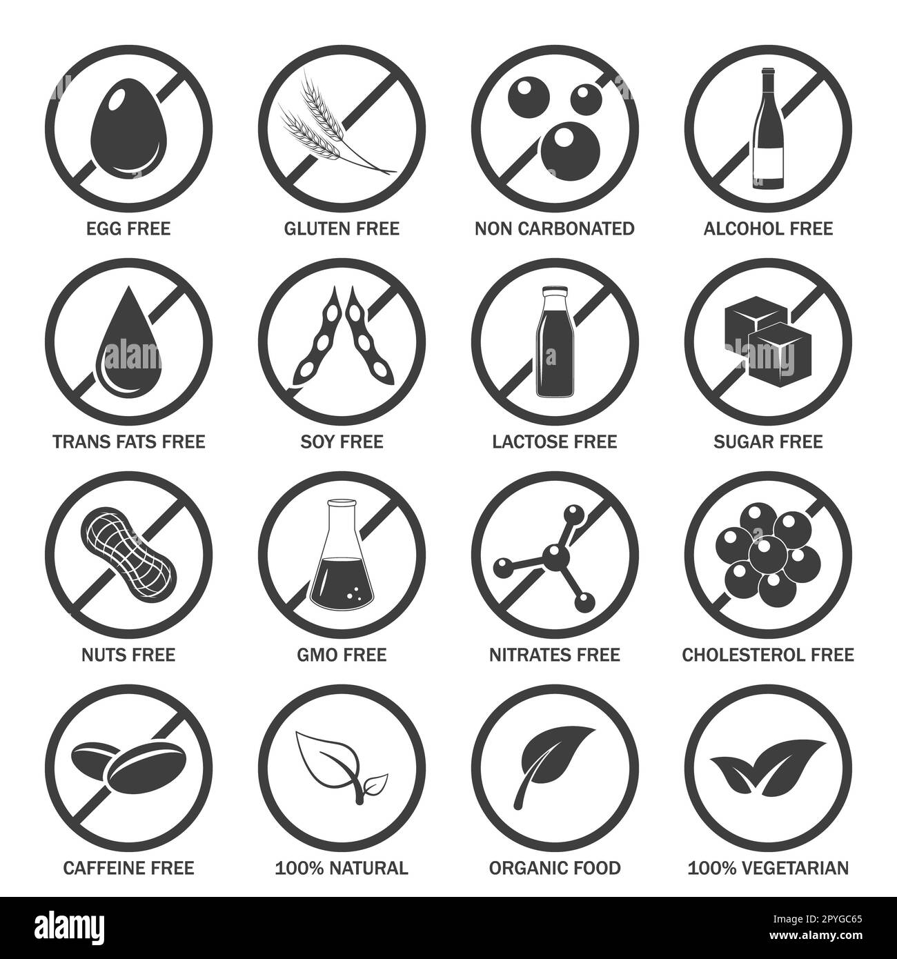 Simboli allergeni alimentari immagini e fotografie stock ad alta ...