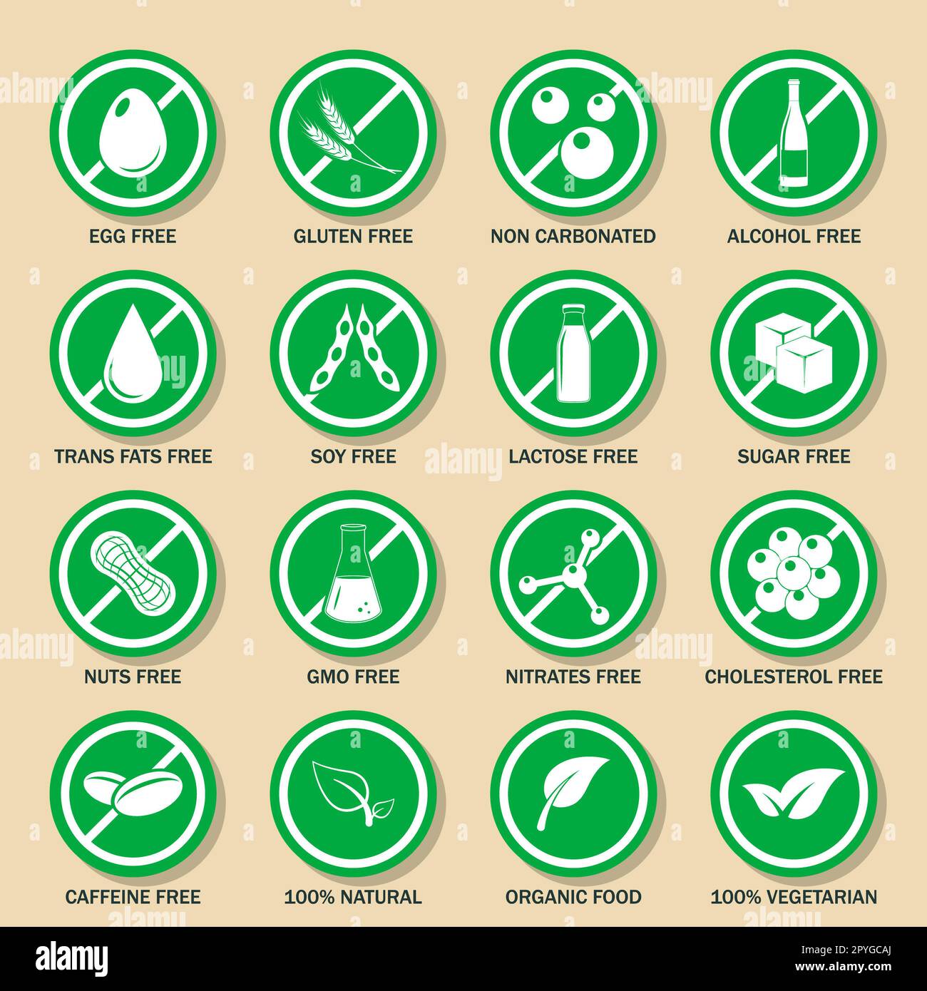 Simboli allergeni alimentari immagini e fotografie stock ad alta ...