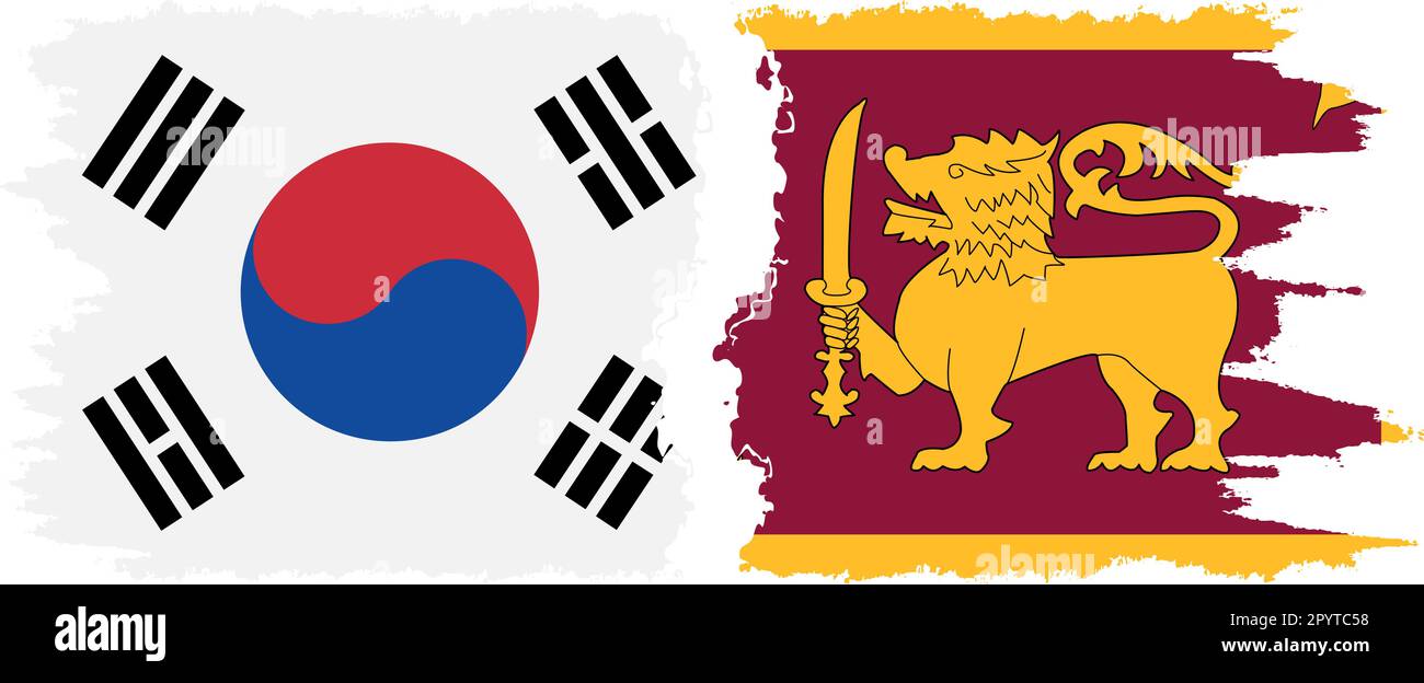 Bandiera dello sri lanka della corea del sud immagini e fotografie ...