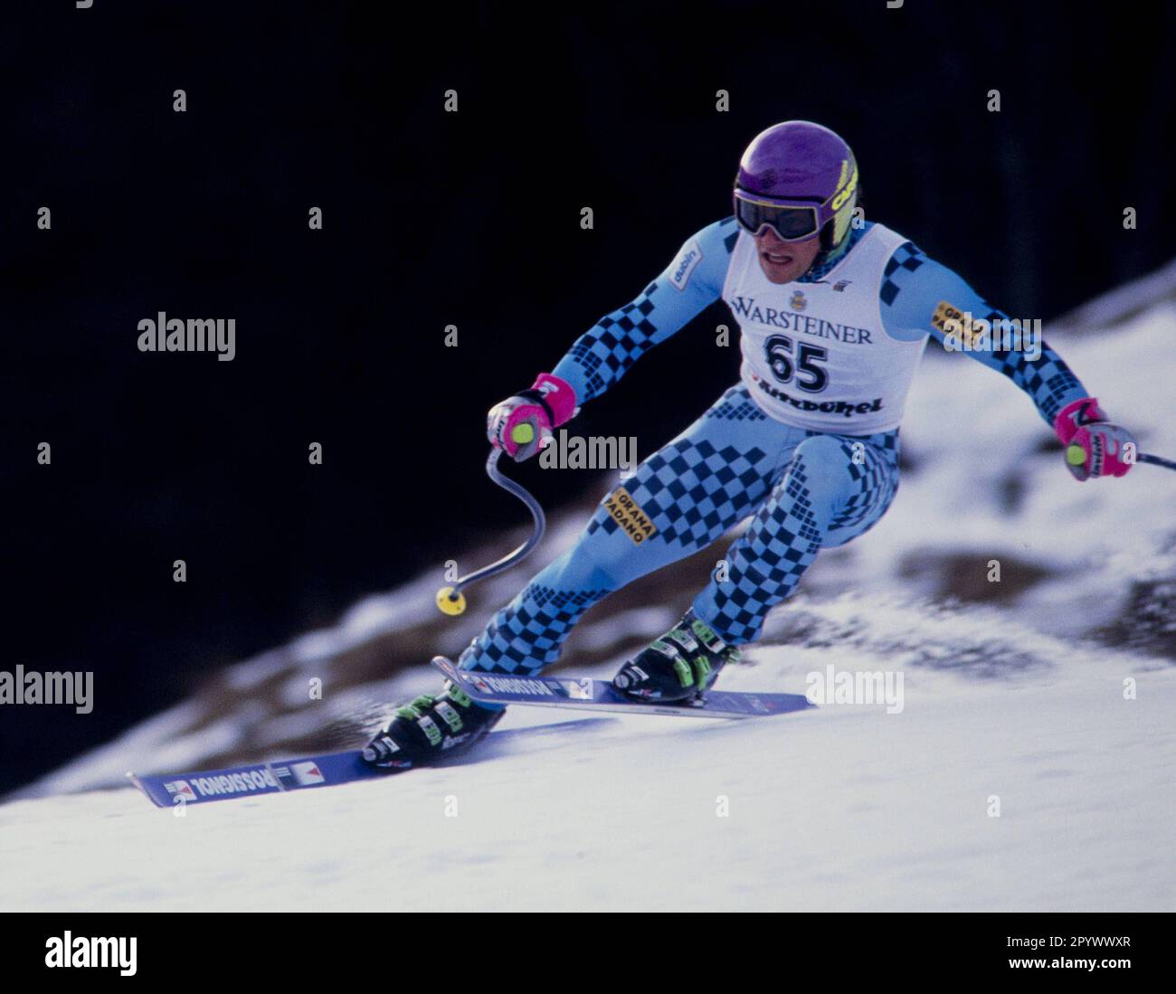 Coppa del mondo di sci alpino 1990/1991 Kitzbuehel Training 10.01.1991 ...