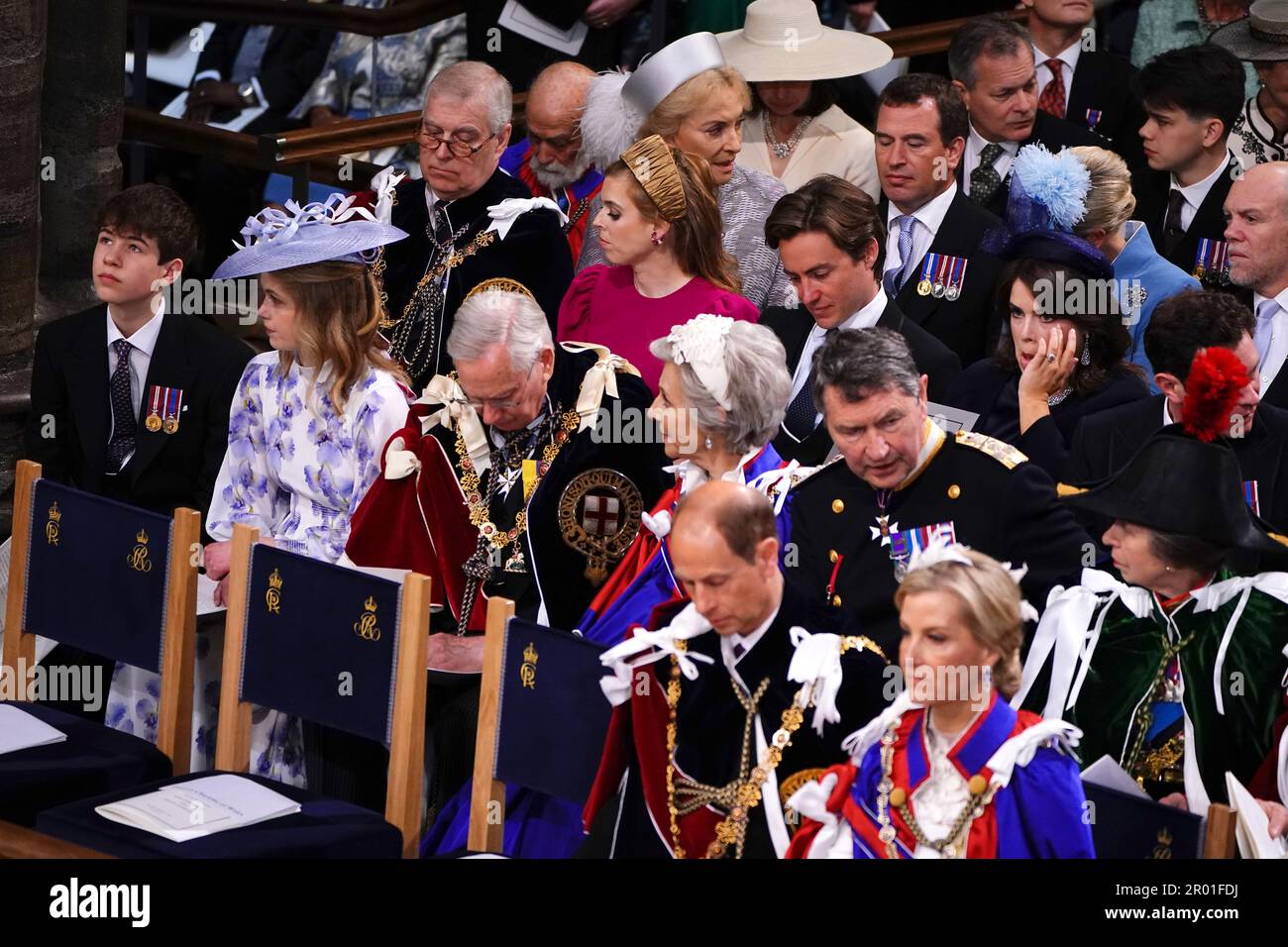 (Da sinistra a destra fila 3rd e 4th) il duca di York, principessa ...