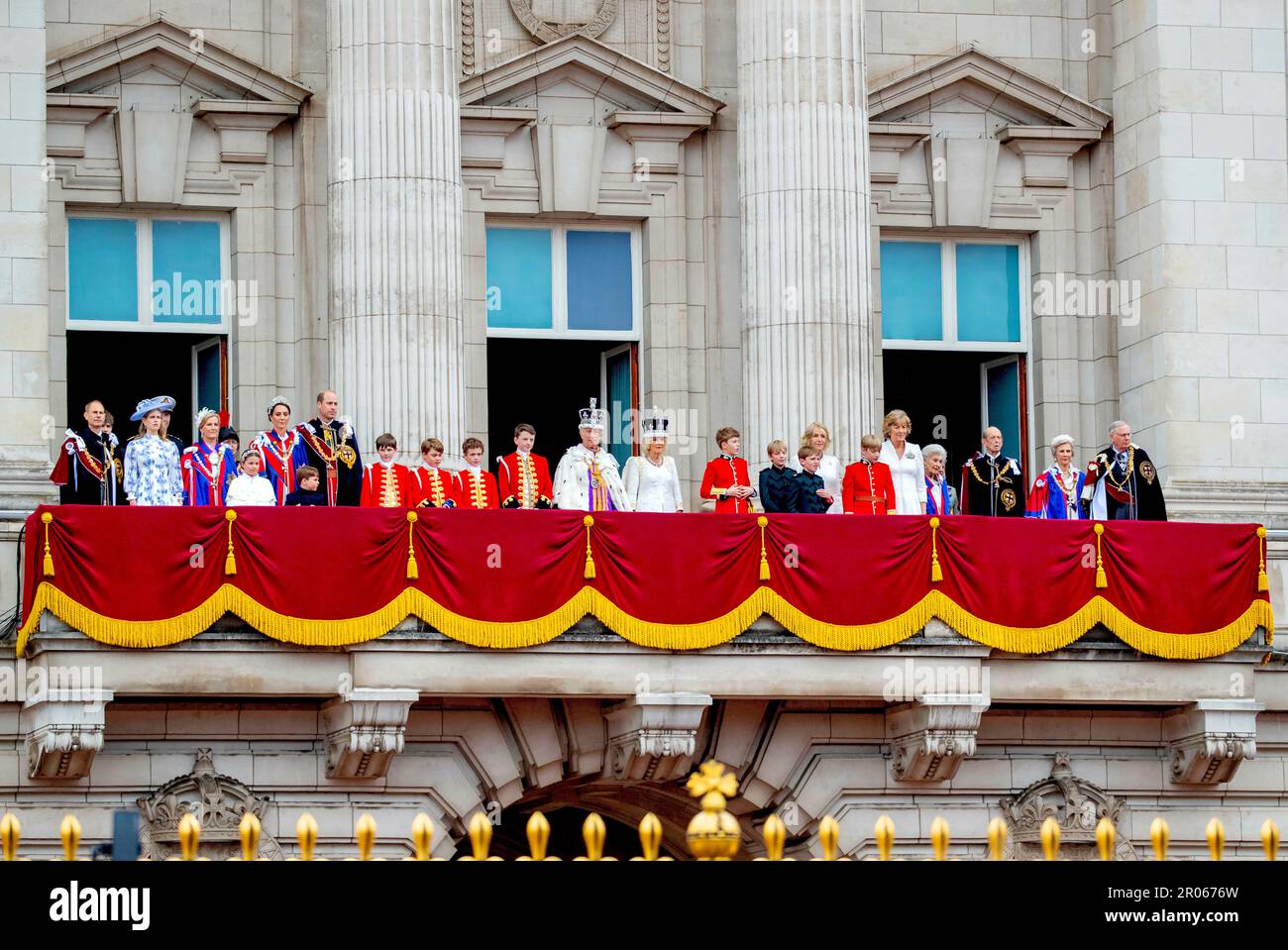 Londra, Regno Unito. 06th maggio, 2023. Re Carlo III e la Regina Camilla, Guglielmo, Principe di ...