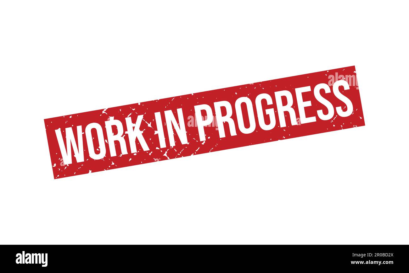 Work in progress stamp Immagini Vettoriali Stock - Alamy