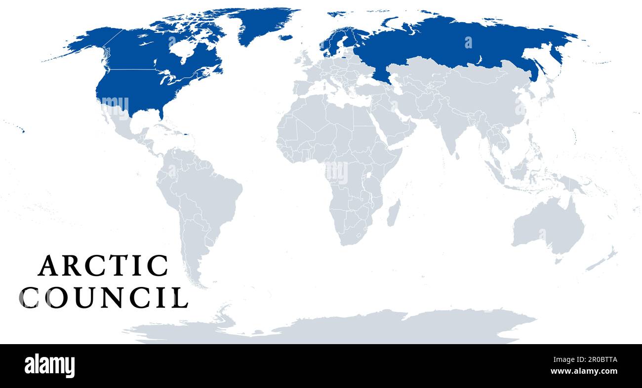 Mappa circolo polare artico immagini e fotografie stock ad alta ...