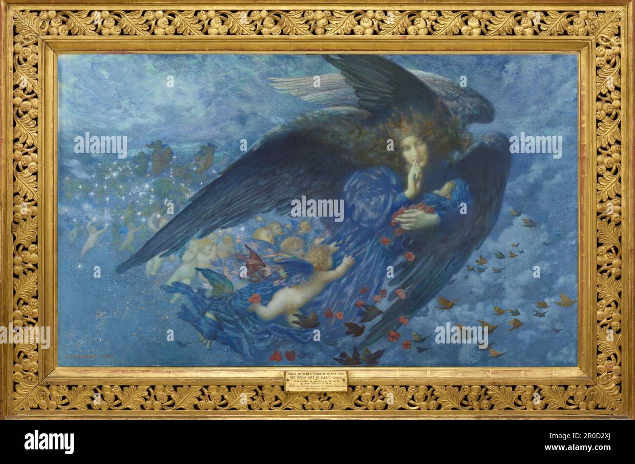 Notte con il suo treno di stelle, 1912. Artista: E.R.Hughes (Edward ...