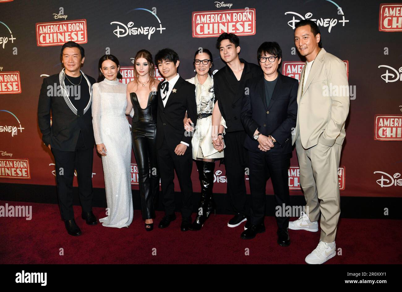 Actors Chin Han, left, Yeo Yann Yann, Sydney Taylor, Ben Wang, Michelle ...