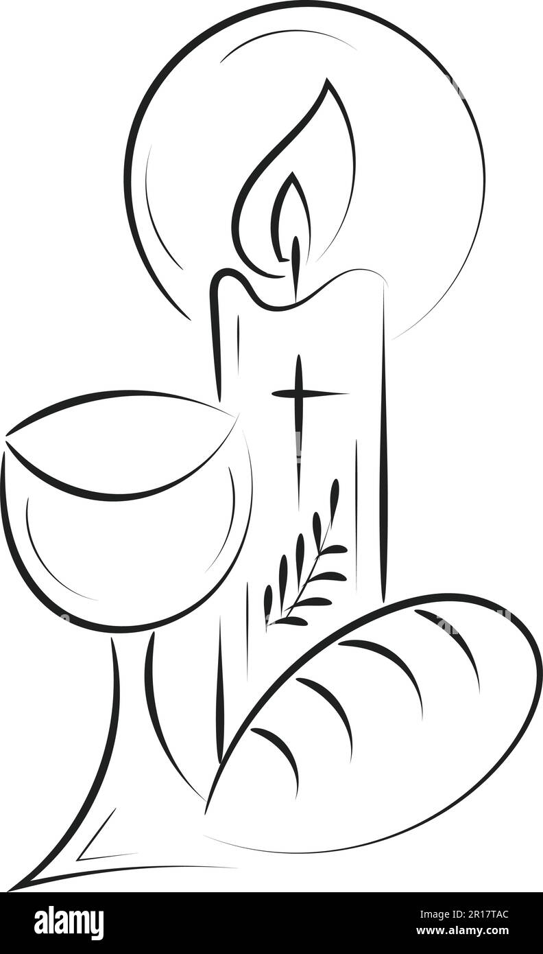 Primo simbolo di comunione Foto e Immagini Stock in Bianco e Nero - Alamy