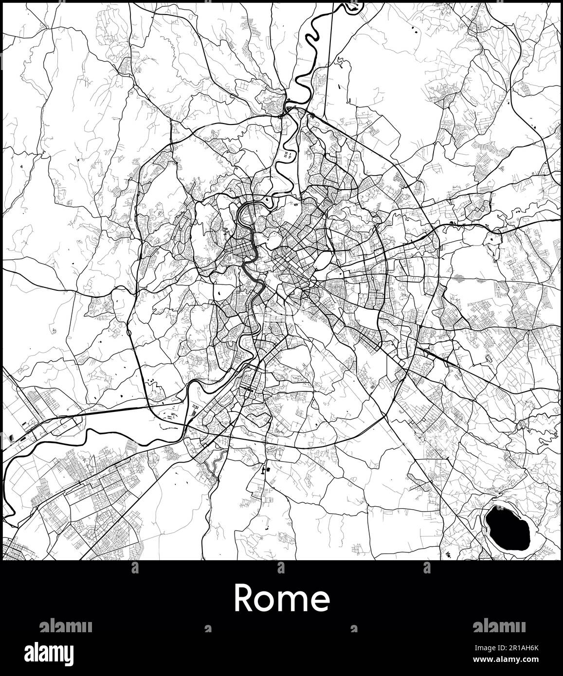 Mappa della città di roma vettoriale immagini e fotografie stock ad ...