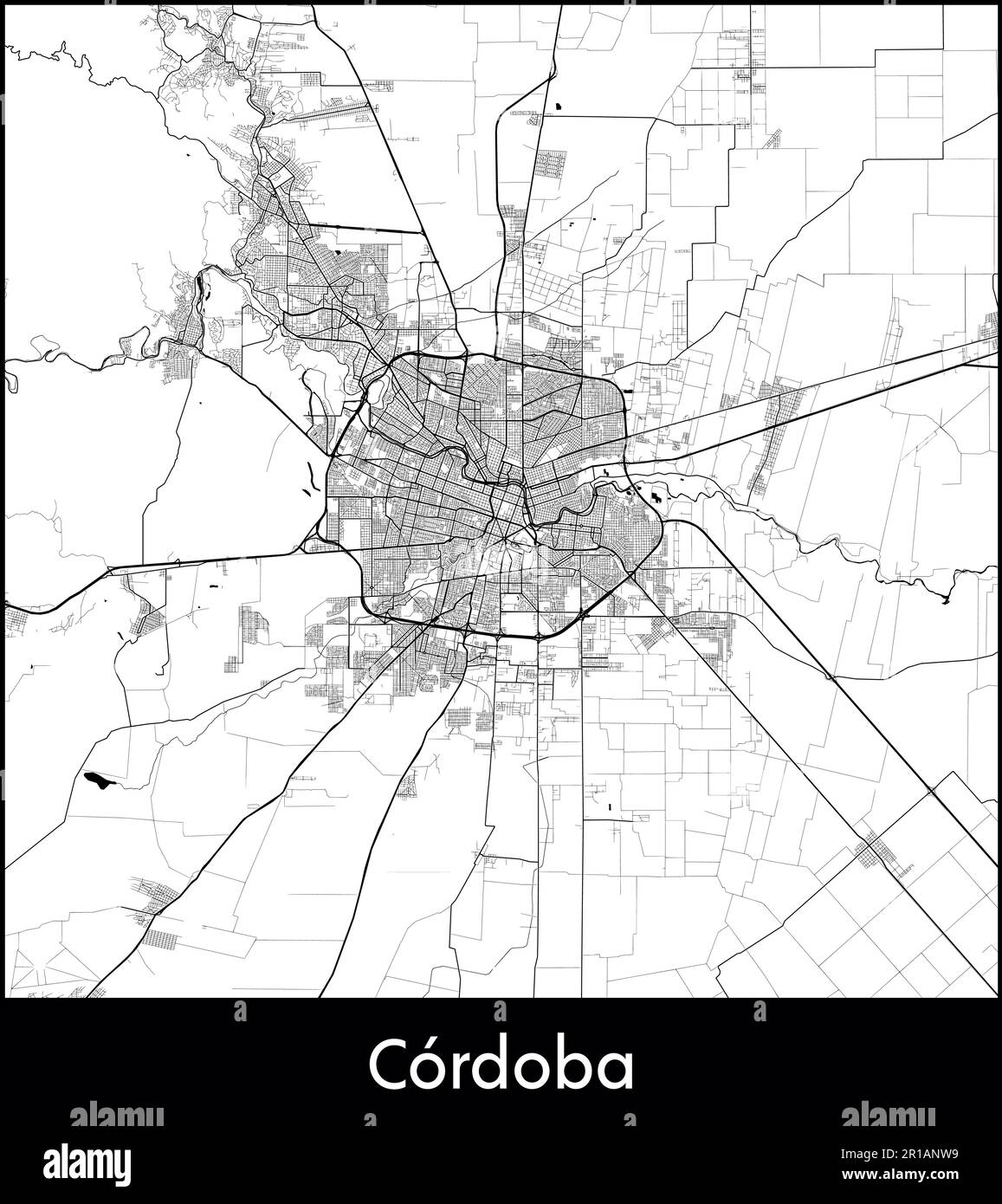 Mappa città di cordoba immagini e fotografie stock ad alta risoluzione ...