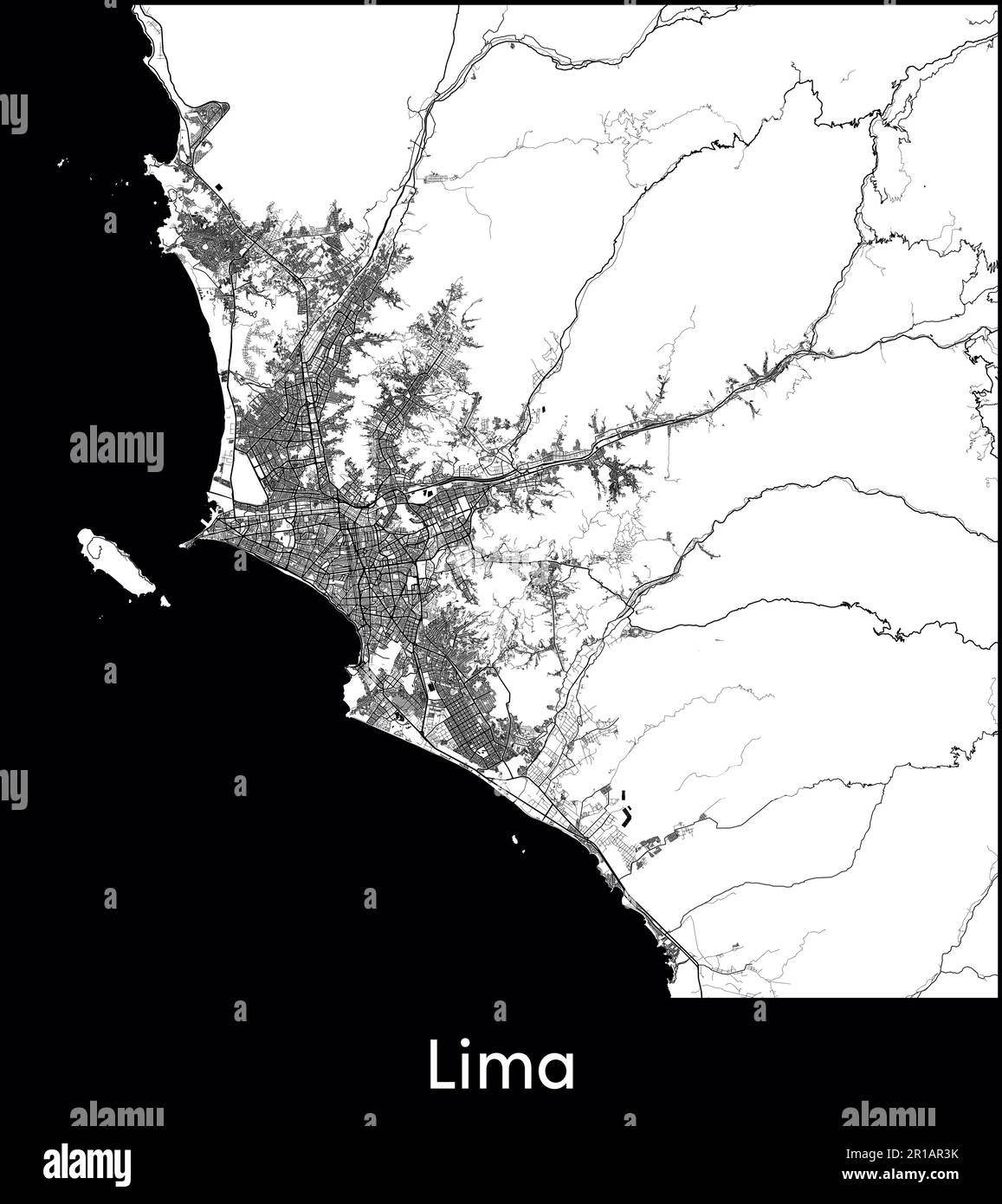 Mappa della lima Foto e Immagini Stock in Bianco e Nero - Alamy