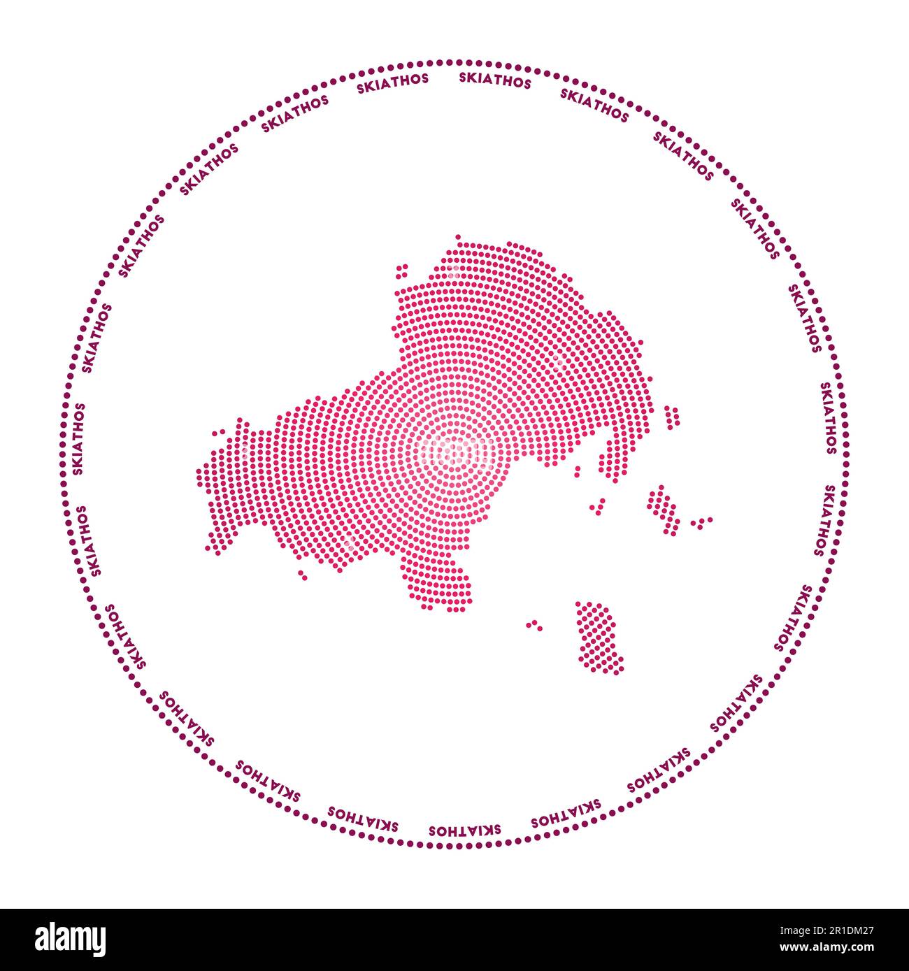 Mappa dell'isola di skiathos immagini e fotografie stock ad alta ...