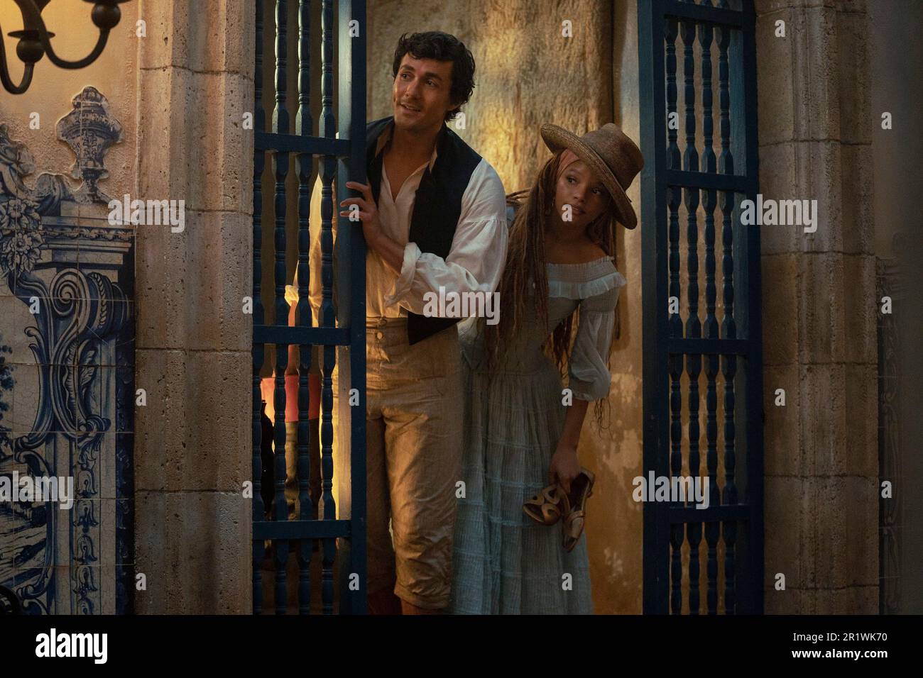 LA SIRENETTA, da sinistra: Giona Hauer-re, Halle Bailey come Ariel ...