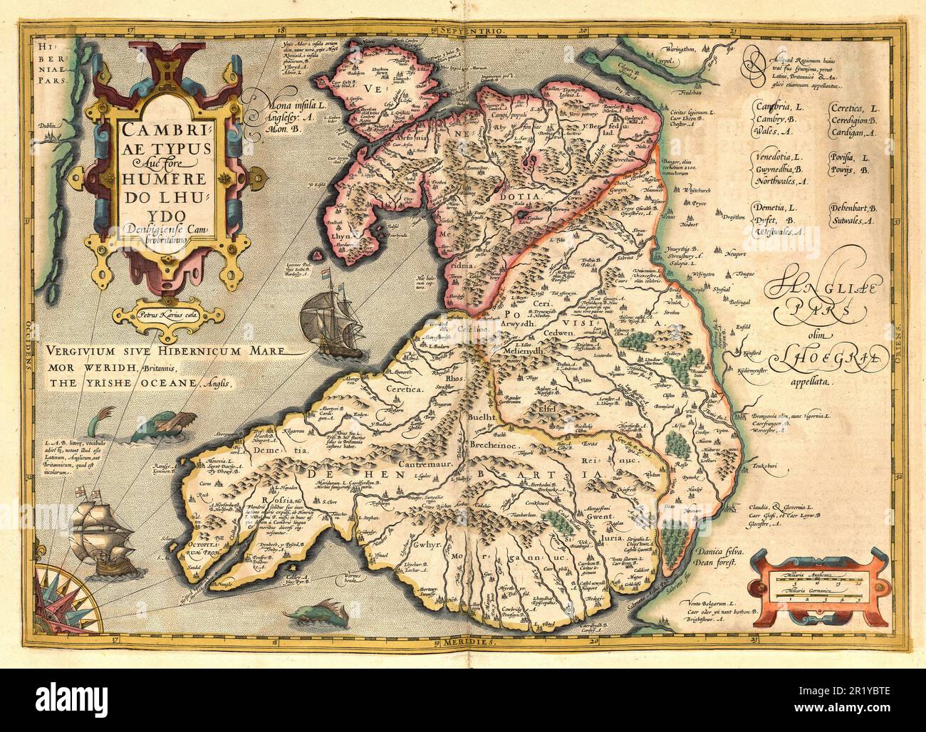 Map of wales immagini e fotografie stock ad alta risoluzione - Alamy