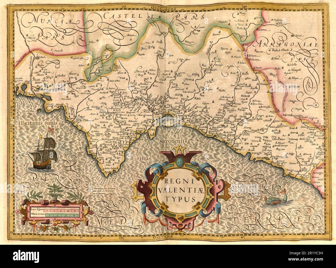 Valencia map immagini e fotografie stock ad alta risoluzione - Alamy