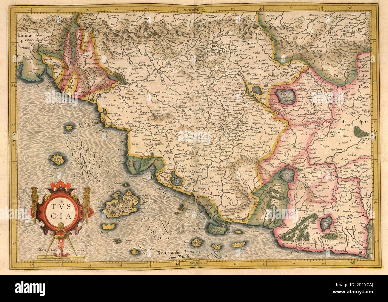 Mappa italia centrale immagini e fotografie stock ad alta risoluzione ...