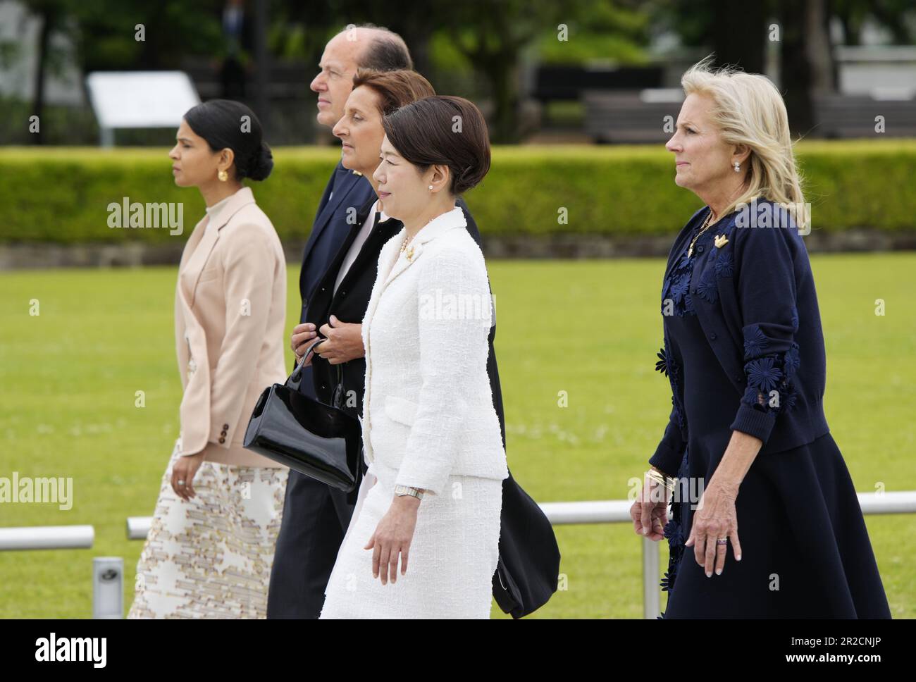 18 maggio 2023, Hiroshima, Giappone: (L-R) moglie del primo ministro ...