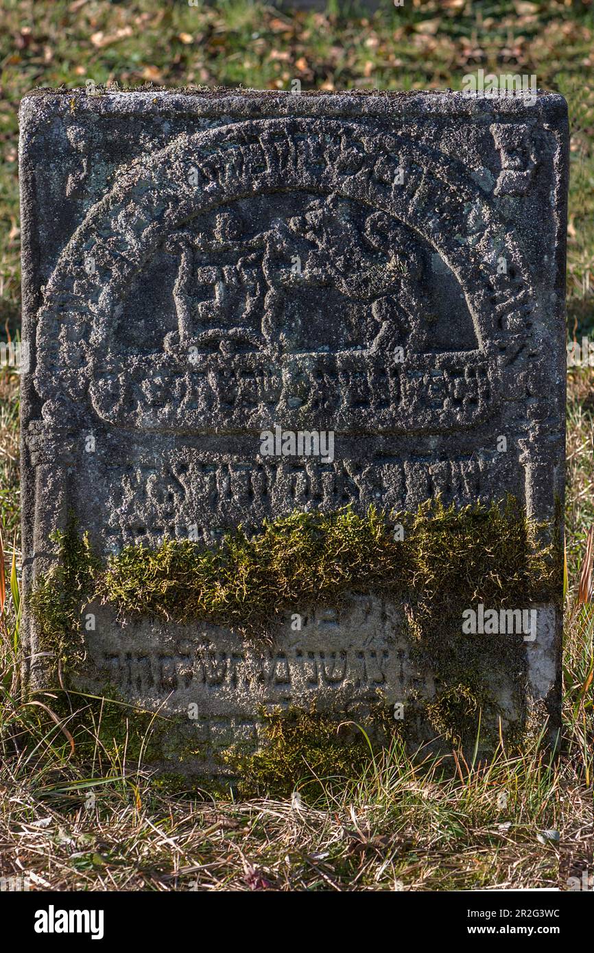Lapide ebraica in un cimitero storico immagini e fotografie stock ad ...