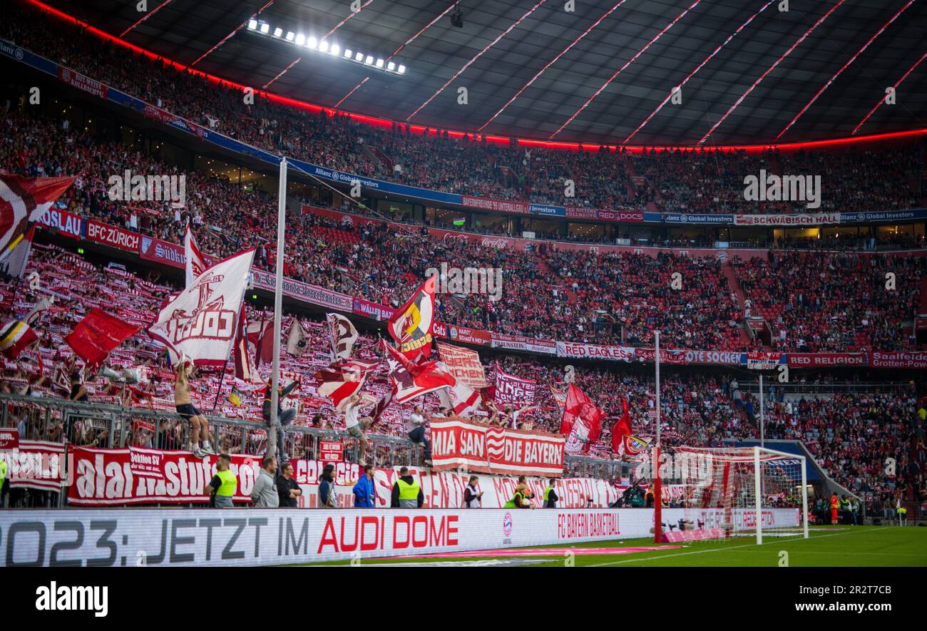 Munic, Germania. 20th mai, 2023. Bayern Fans FC Bayern München - RB ...